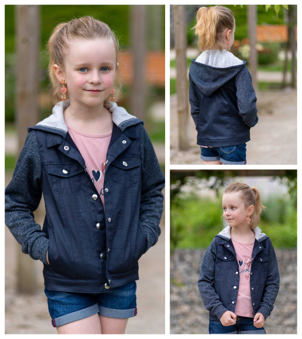 Kid's Denim Jacket Pattern - Peek-a-Boo Pattern Shop