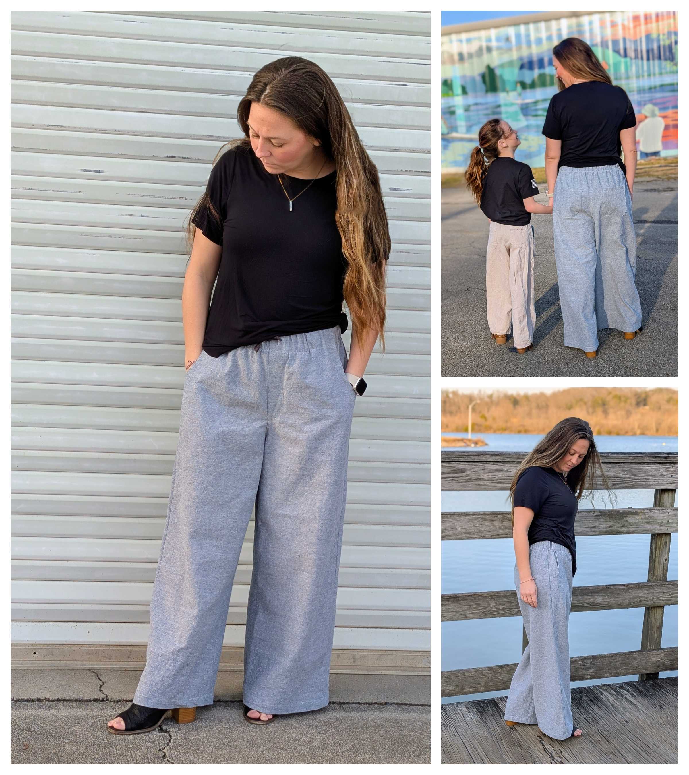 Women's Wide Leg Pants Pattern - Peek-a-Boo Pattern Shop