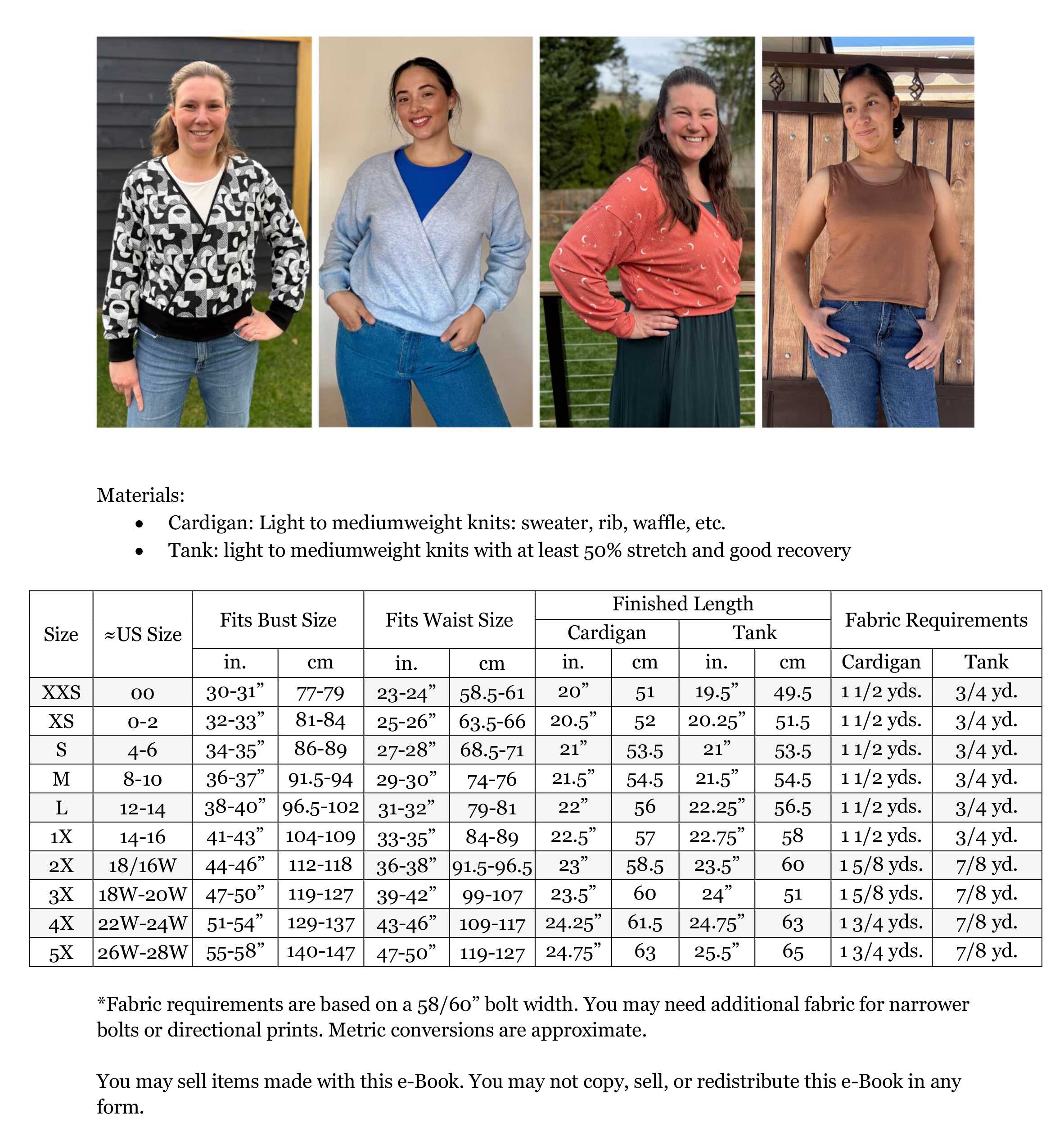 Women's Crossover Cardigan Pattern | PDF Pattern