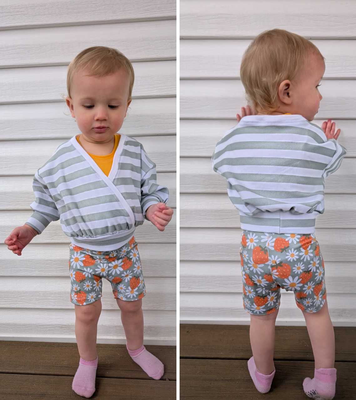Girl's Crossover Cardigan Pattern - Peek-a-Boo Pattern Shop