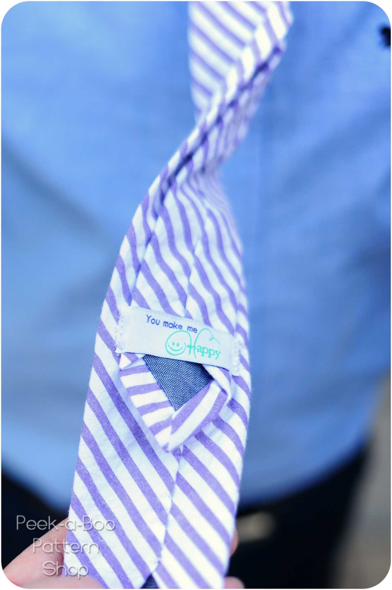 Classic Necktie Pattern | Peek-a-Boo Pattern Shop