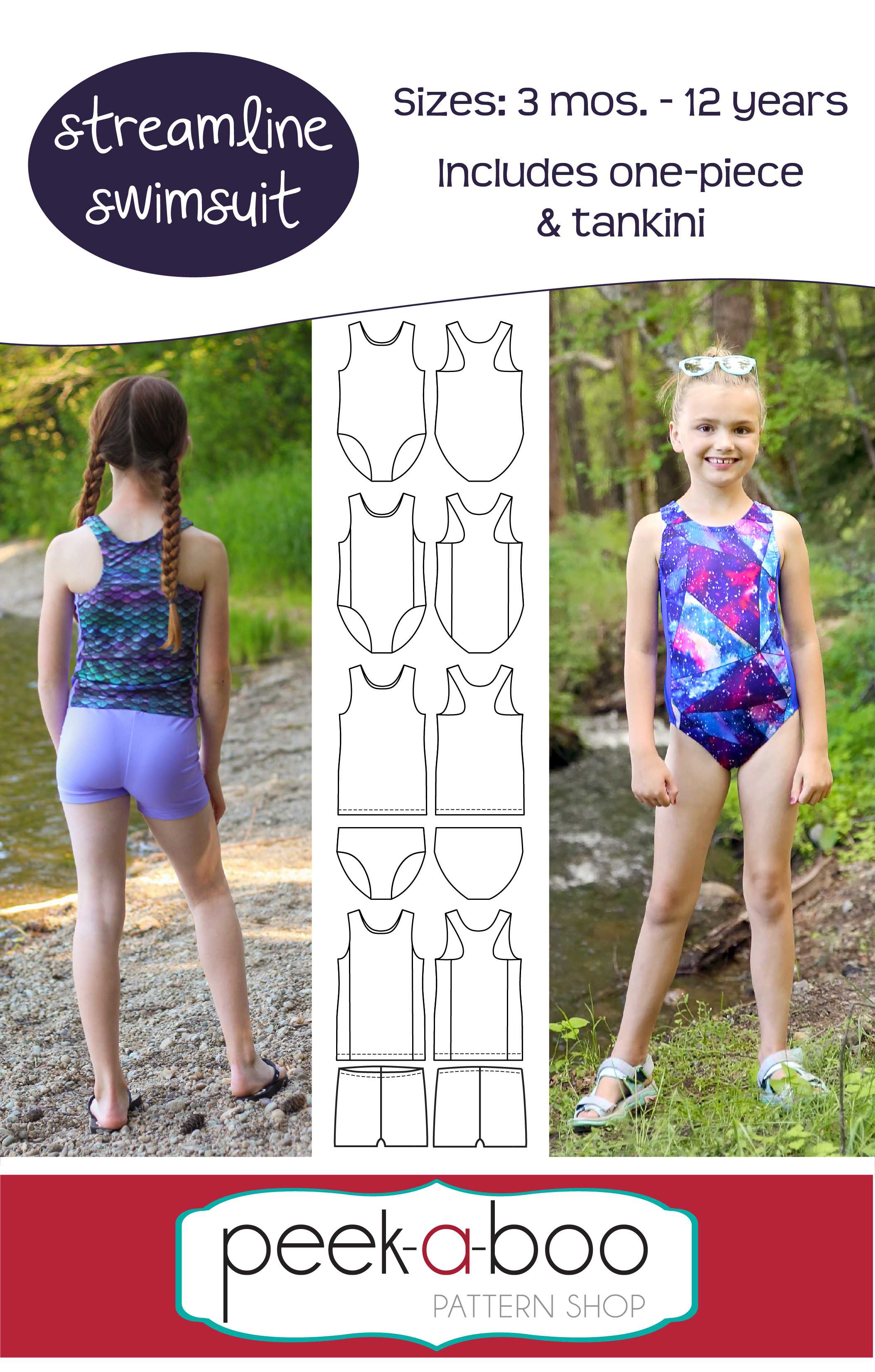 Streamline Racerback Swimsuit Pattern | PDF Sewing Pattern