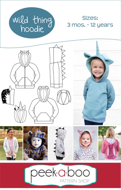 Wild Thing Hoodie Pattern - Peek-a-Boo Pattern Shop
