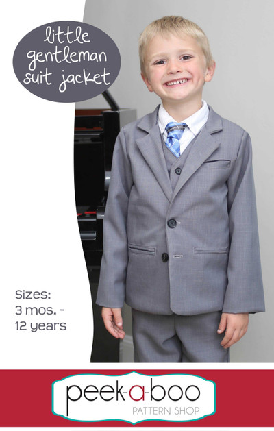 Little Gentleman Boys Suit Jacket Pattern
