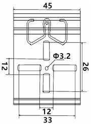FPCW01X w/ DIN RAIL CLIP, Wall Mount Compact Enclosure, Accepts CCH ...