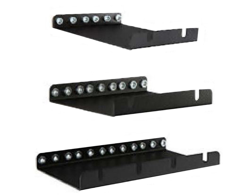 2RU RACK EXTENDER Bracket Set 4"D, 10-32 TAPPED BLACK (PAIR) - TXM ...