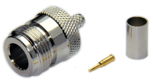 Type N Straight Female Connector for LOW240 /LMR®240 / LMR®240UF / RG8x ...