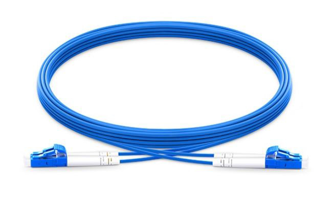 LC UPC to LC UPC Duplex Single Mode Armored PVC (OFNR) Patch Cable ...