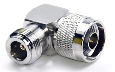 N Male to N Female Right Angle Coax Adapter - TXM Manufacturing