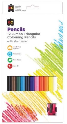 Jumbo Triangular Coloured Pencils - Buy Jumbo Triangular Coloured ...