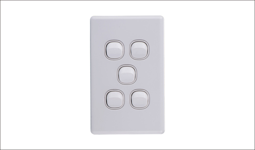 Five Gang Two Way Switch 16Amp Vertical - Joysat