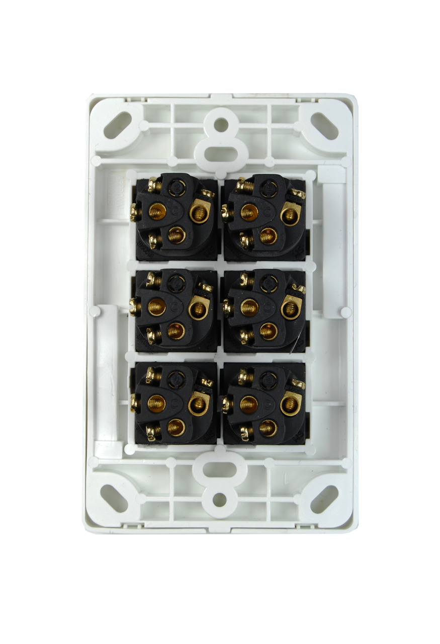 Six Gang Two Way 16Amp Vertical - Joysat