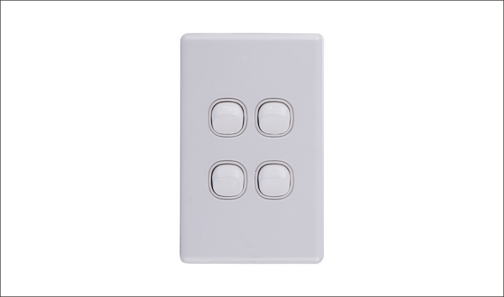Four Gang Two Way Switch 16Amp Vertical 10 PACK - Joysat