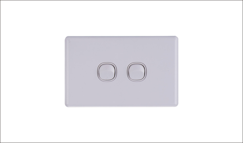 Two Gang Two Way Switch 16Amp Horizontal 10 PACK - Joysat