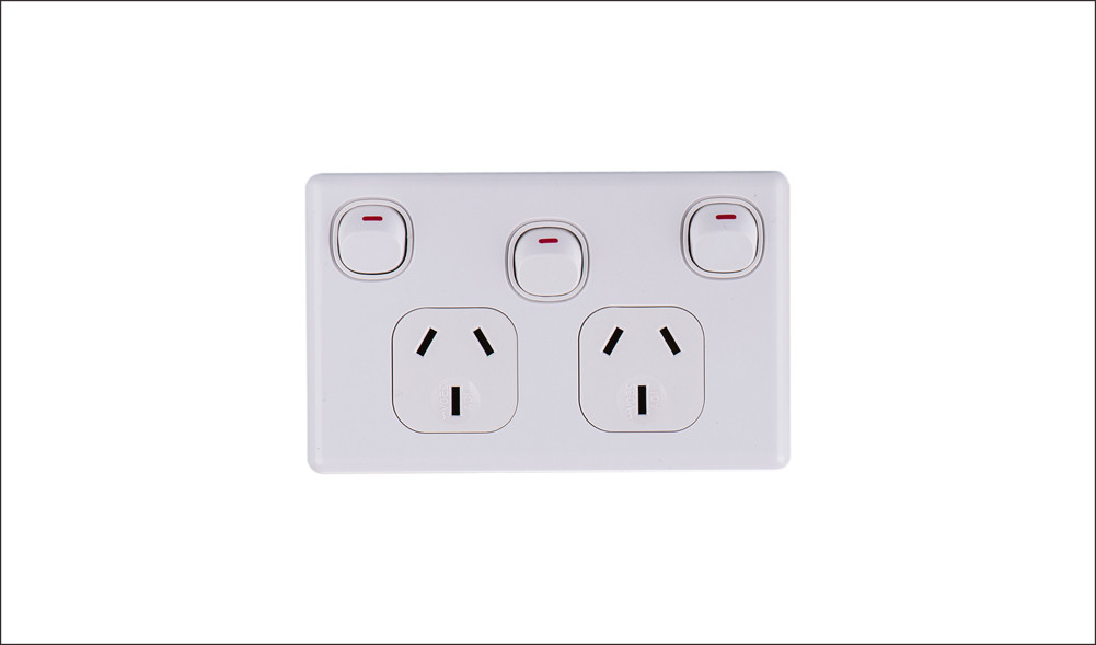 10Amp Double Power Point with extra 16Amp Switch - Joysat