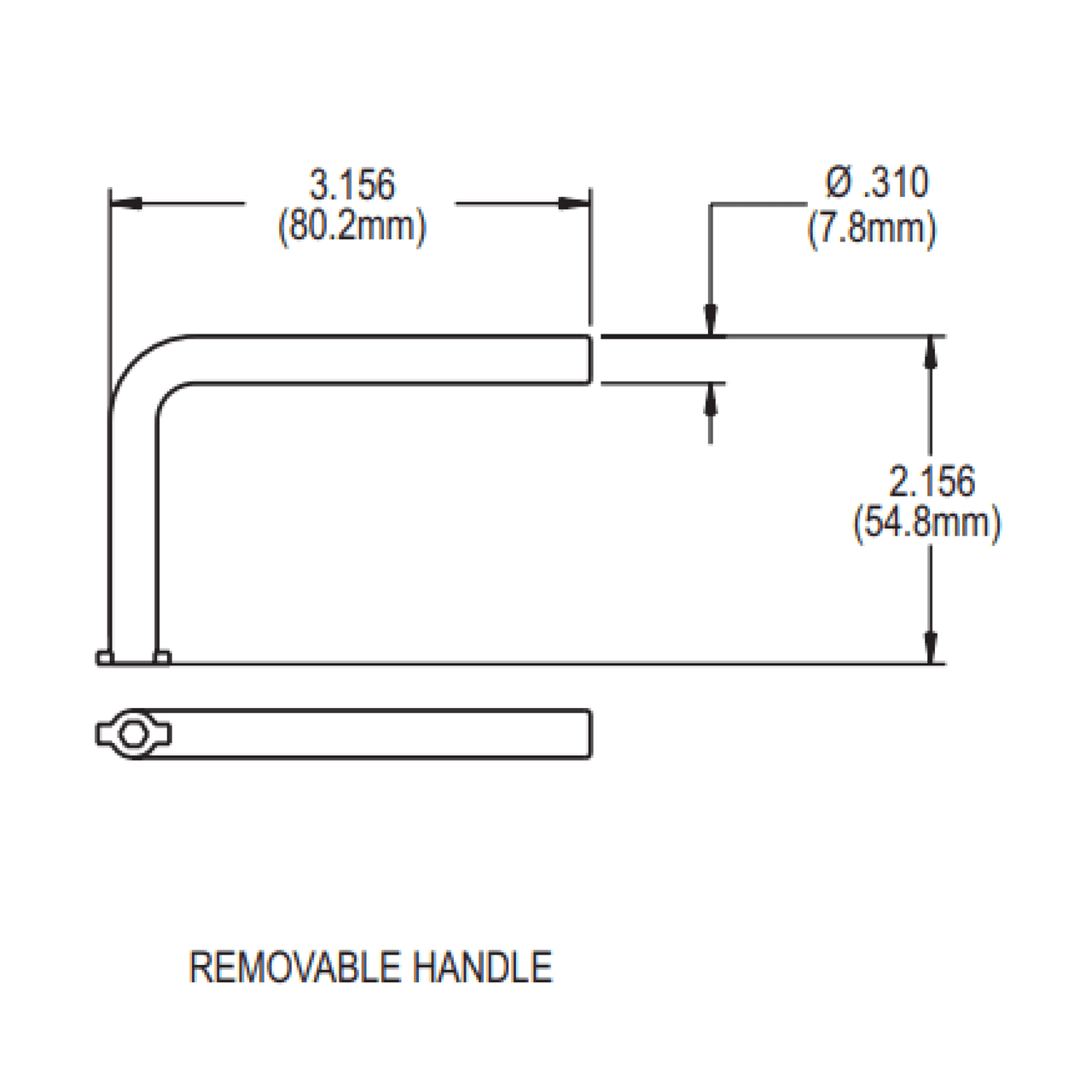 Truth 20313 Custodial Lock Key | Vent Window Handle Locks | OGS