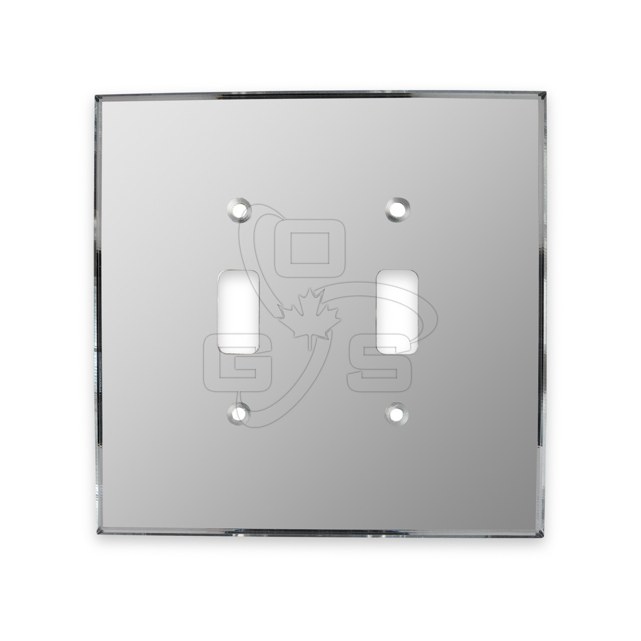 Acrylic Double Toggle Switch Mirror Plate - Ontario Glazing Supplies