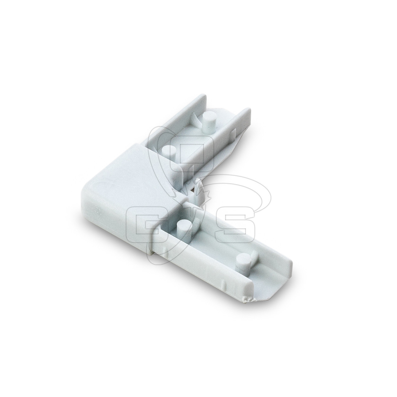 Screen Bar Corner, White Plastic 5/16" - Ontario Glazing Supplies