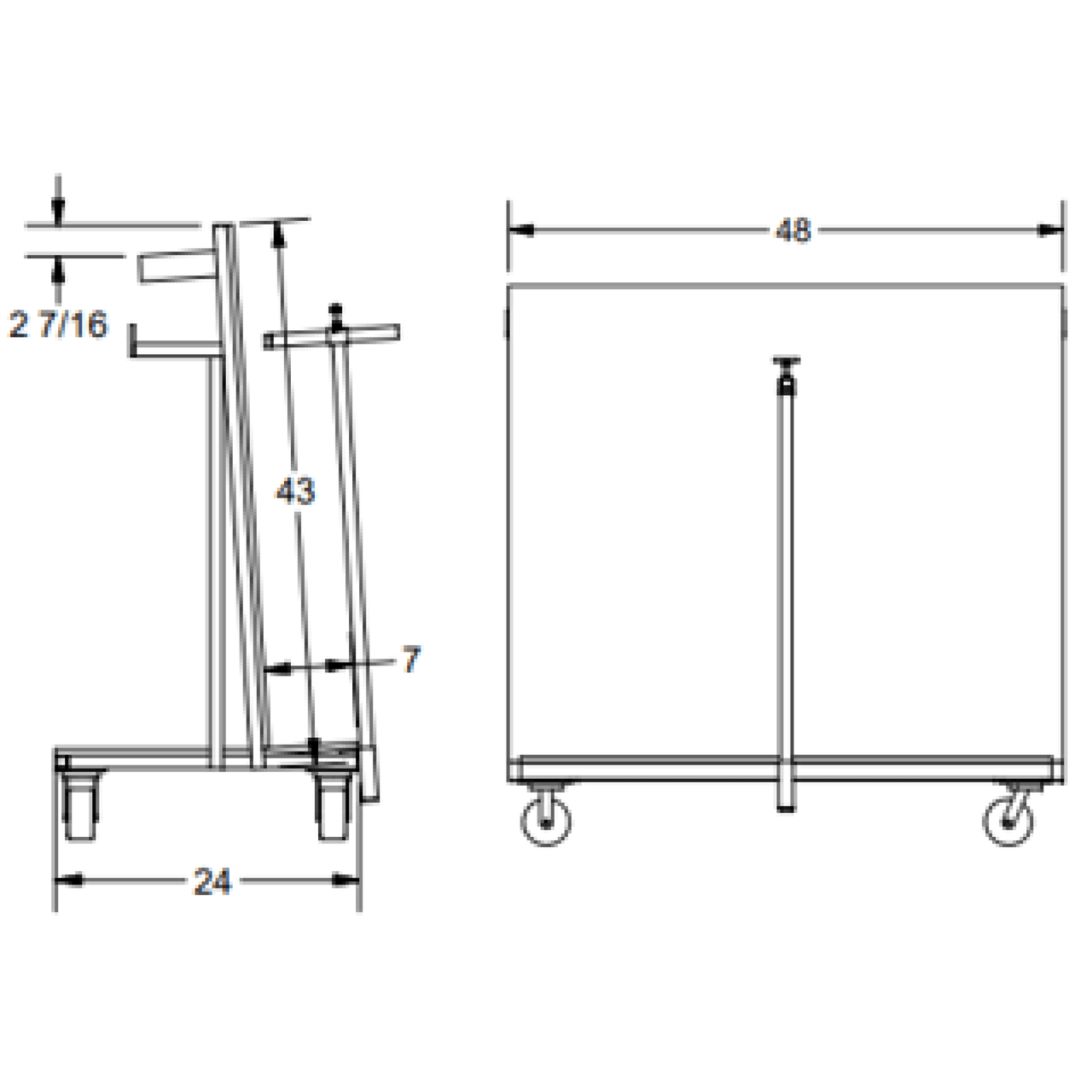 L-Frame Glass Dolly - Ontario Glazing Supplies