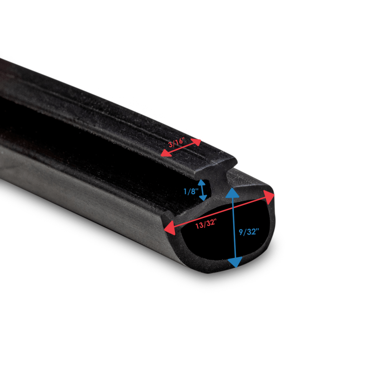 Rubber Bulb Seal with T-Slot - Ontario Glazing Supplies