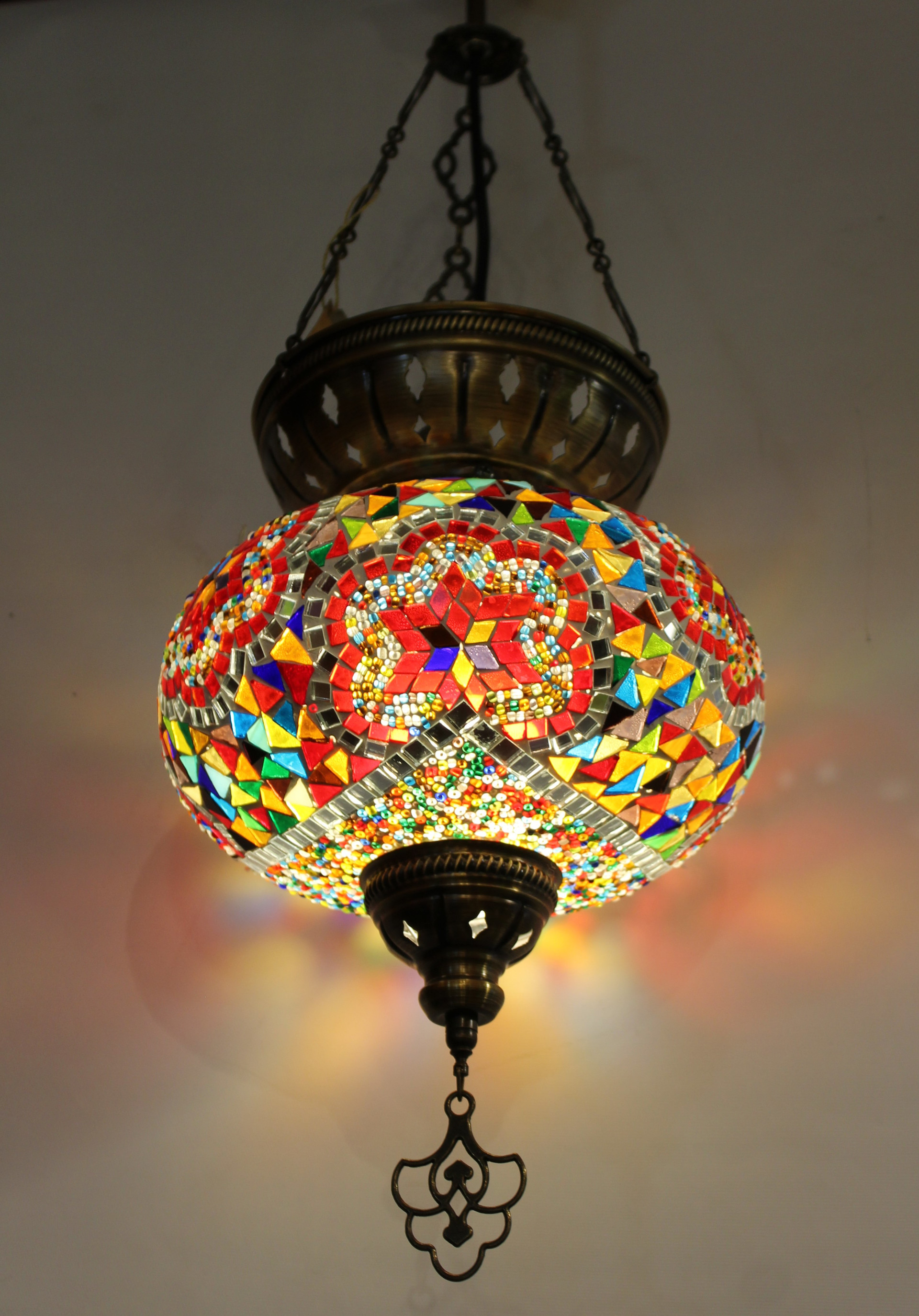 Large Ceiling Lamp Clear Glass