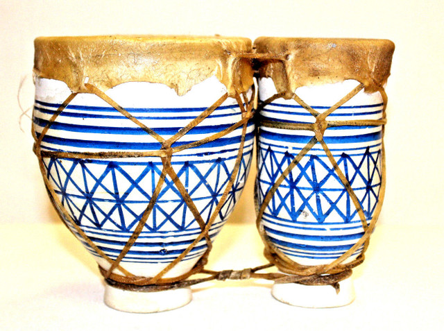 Moroccan Authentic Handmade Bongos 6"