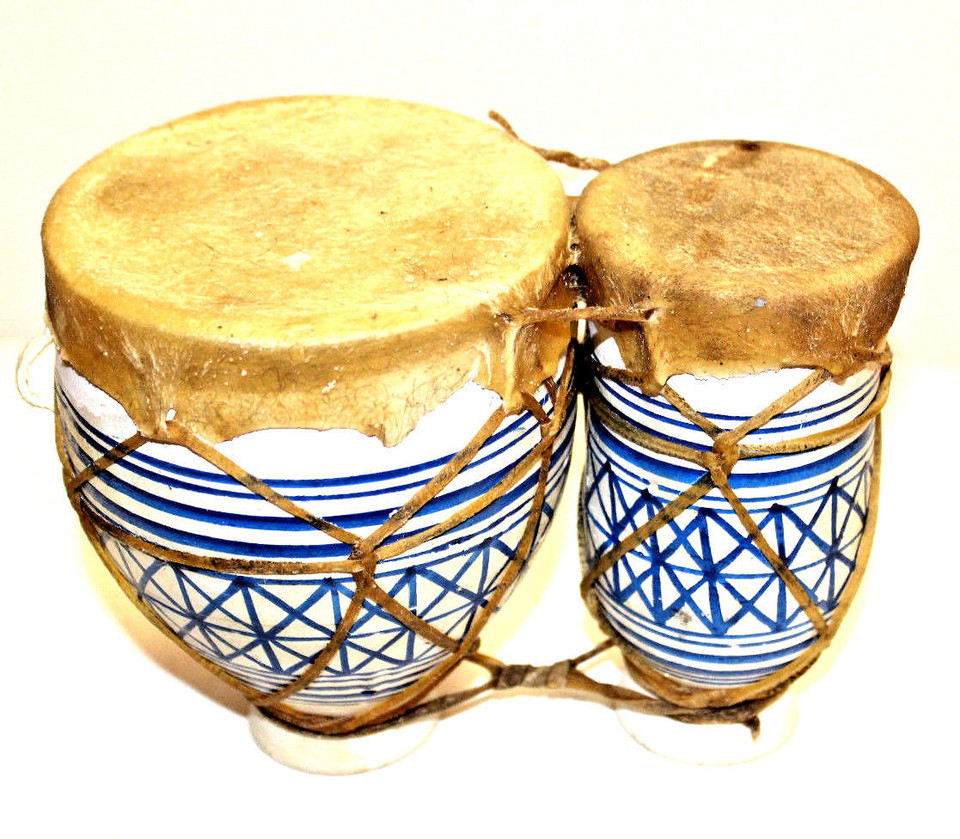 Moroccan Authentic Handmade Bongos 6"