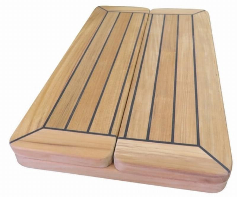 Teak Cockpit Table - Folding Rectangular (TW3560 TW3580 TW35100 TW35125 ...