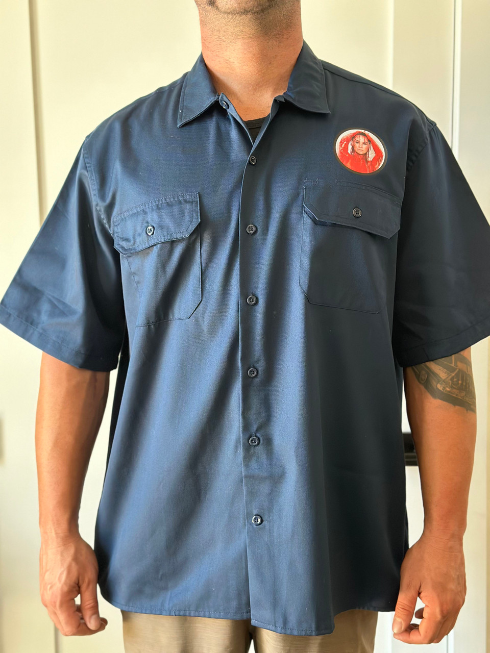Danielle Harris Button Up Shop Shirt
