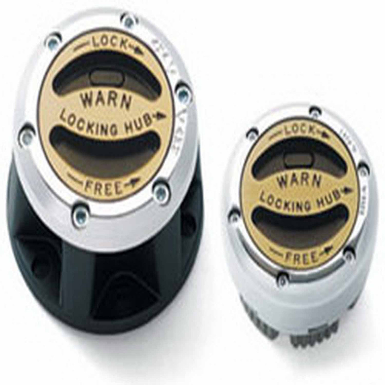 1974-1991 Warn Premium Manual Locking Hubs (Chrome ) - Jeep Recyclers