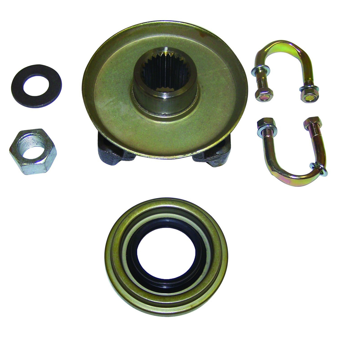 U-Bolt Yoke Kit; Incl. Yoke, U-Bolt Kit, Pinion Seal, Washer & Nut; 26 ...