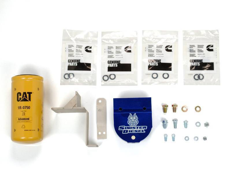 Sinister Diesel 04.5-07 Dodge 5.9L Cummins CAT Fuel Filter Adapter ...