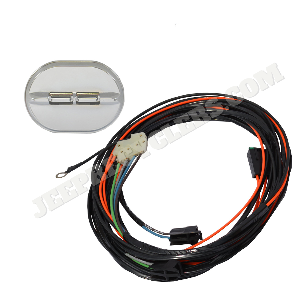 1963-1991 Front Door Power Window Motor Kit with Circular Ford-Style ...