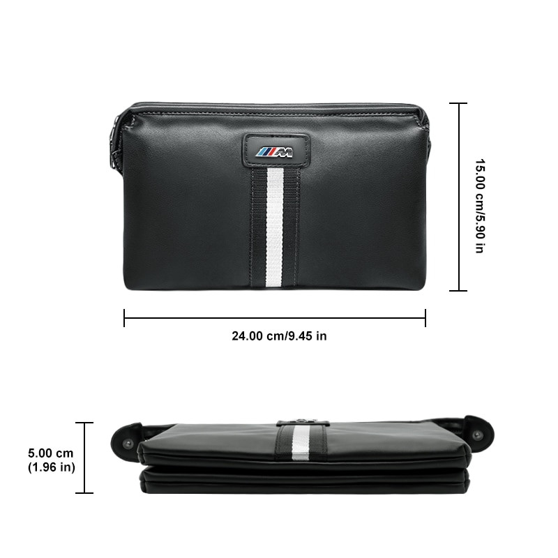 Buy M power badge genuine leather BMW custom men bag purse wallet ...