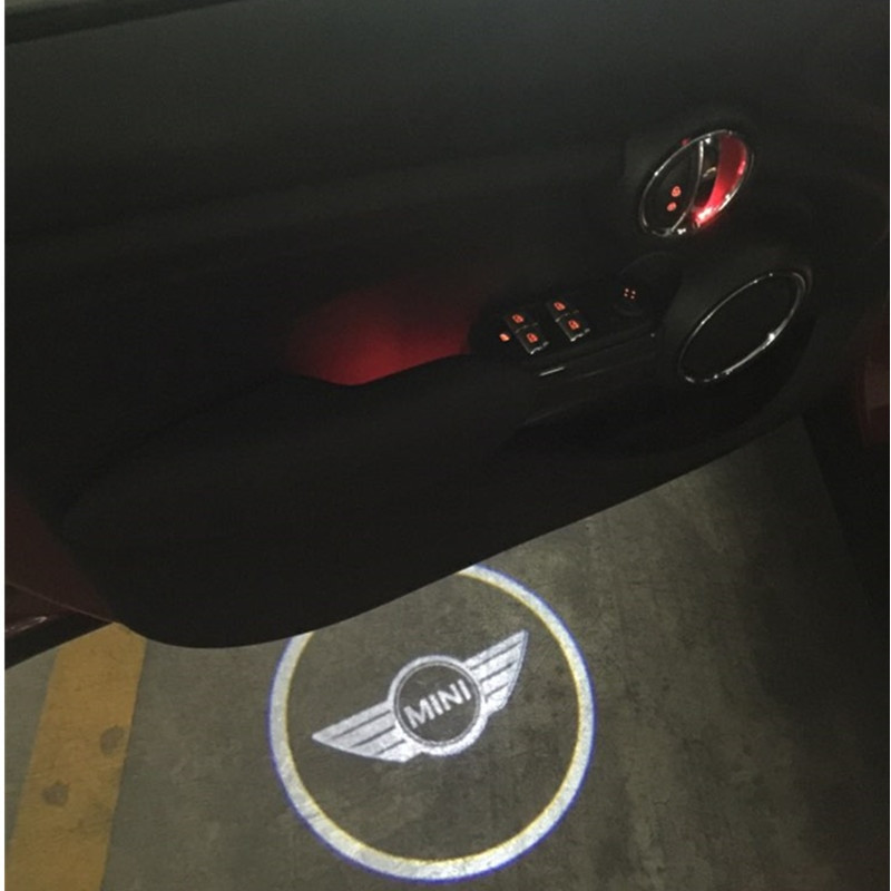 Buy Mini copper themed 2x Led Car Door Light 3D Shadow Projector Lamp ...