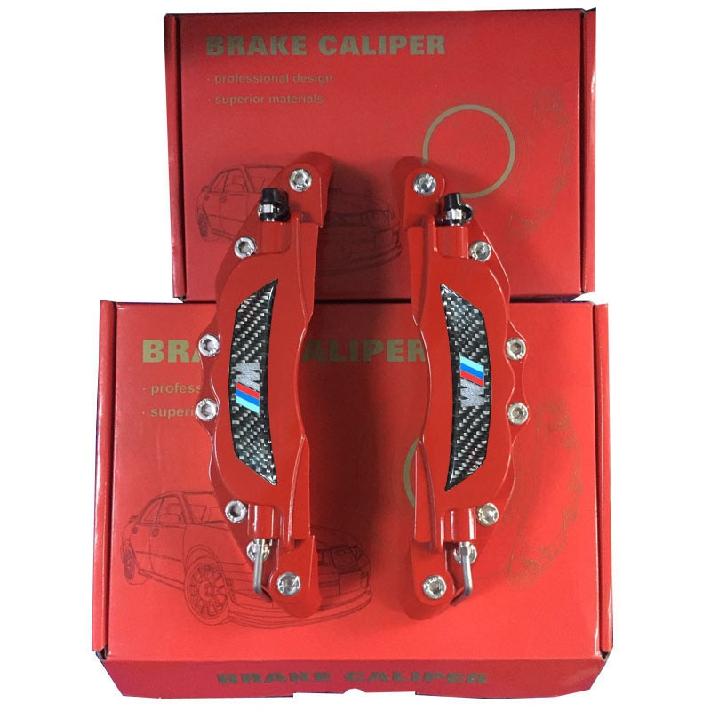 BMW Mpower themed Red Metal Brake Caliper Cover With Carbon M Logo ...