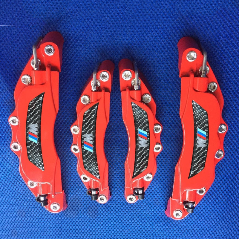 BMW Mpower themed Red Metal Brake Caliper Cover With Carbon M Logo ...