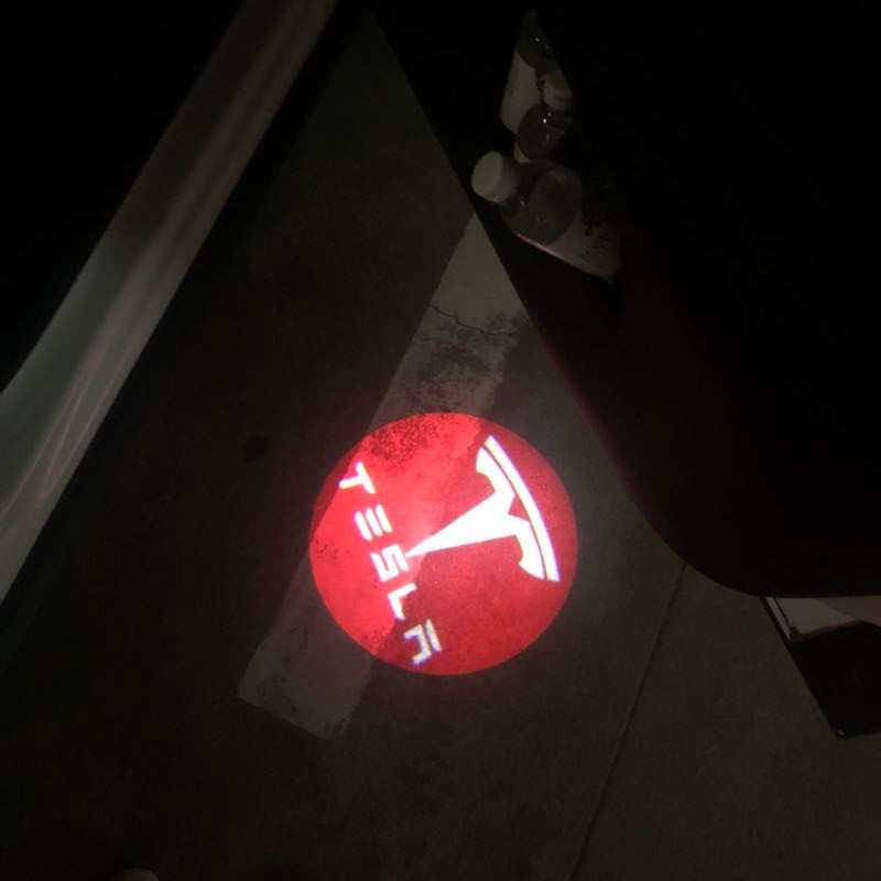 Tesla 2PCS led Logo Projector Door Courtesy Welcome Light for Tesla ...