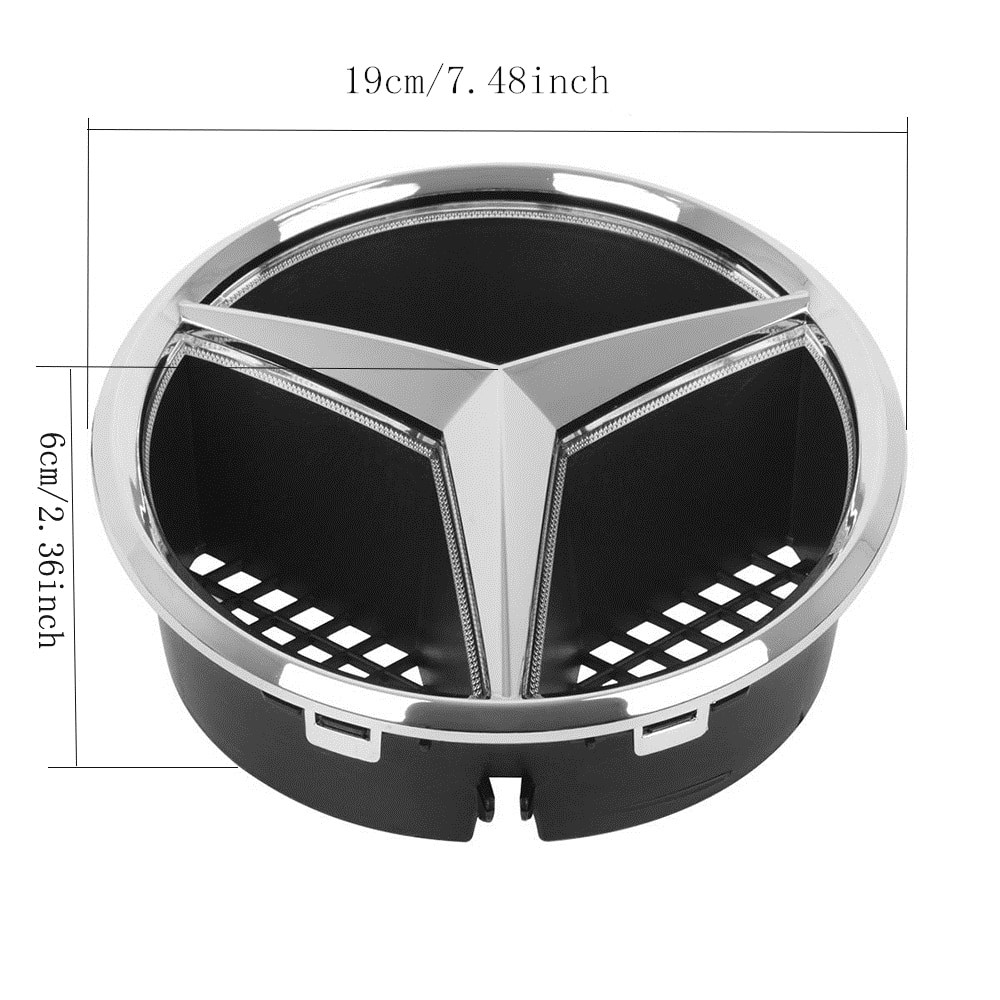 Buy Mercedes benz Grill Star LED Light Logo Emblem Badge (Emblem Size ...
