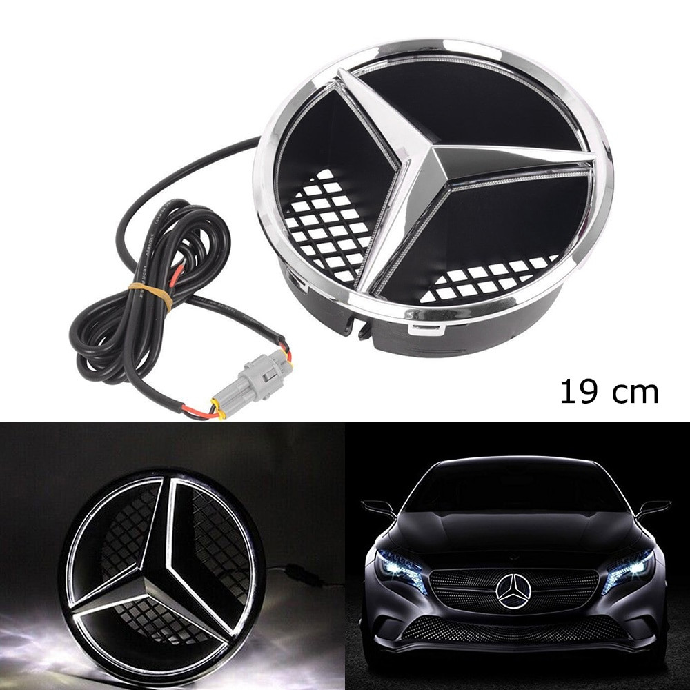 Buy Mercedes benz Grill Star LED Light Logo Emblem Badge (Emblem Size ...