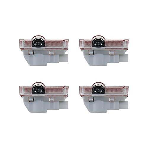 Grolish 4-Pack Car Door LED Lighting Logo Light for Mercedes-Benz Logo ...