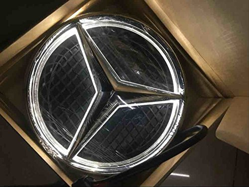 Cszlove Car Front Grilled Star Emblem LED Illuminated Logo for Mercedes ...