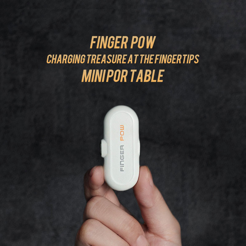 Finger pow Mini Magnetic Fingerpow Charging Power Bank Emergency Mobile ...