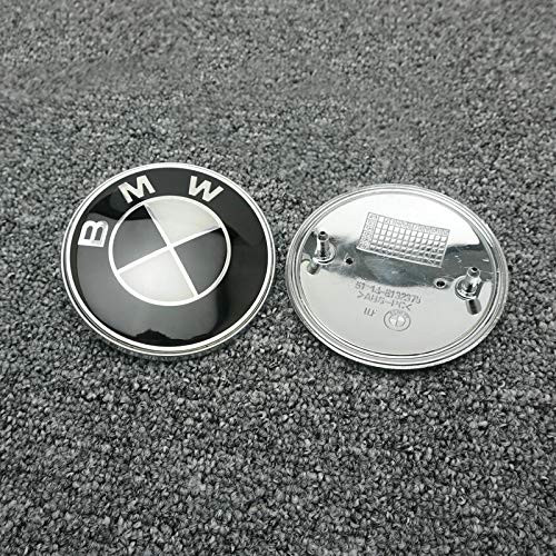 7pcs BMW Black and White Carbon Fiber Emblem,BMW Wheel Center Caps Hub ...