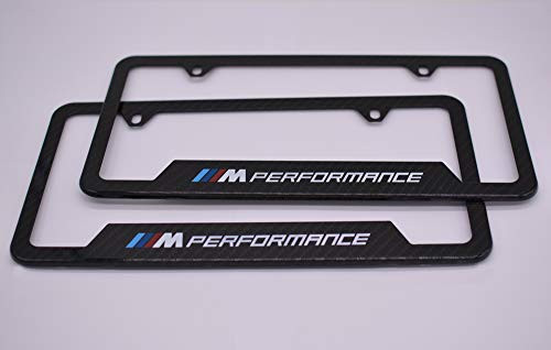 2pcs M Performance Logo License Plate Stainless Steel Frame,Applicable ...