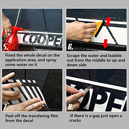 2 Pieces Car Racing Stripes C63 AMG Edition 1 Side Skirt Stripe Black ...