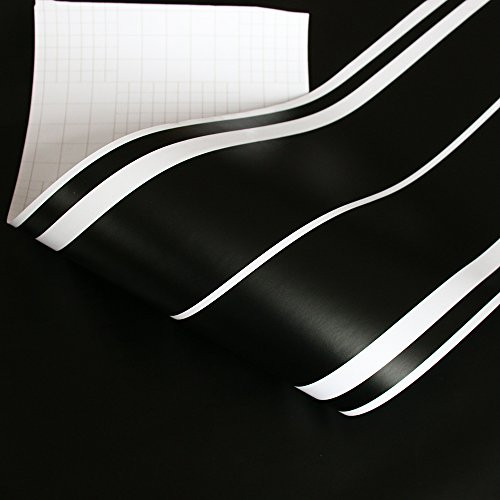 Edition 1 Style Bonnet Stripe Graphics Hood Decal Black Stripes Sticker ...