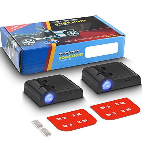 2Pcs Car Door Logo Light Projector for Jeep Compatible,LED Wireless ...