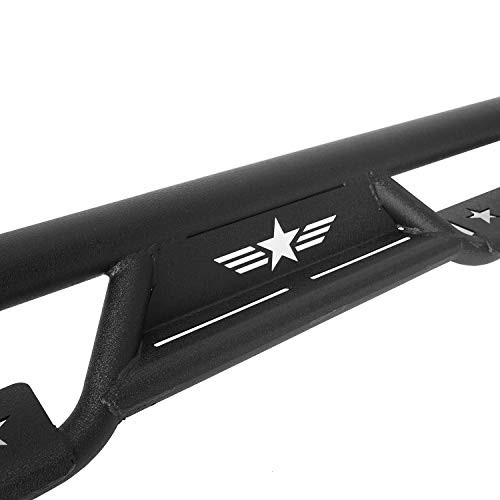 RODEO TRAIL 4 Doors JL Running Boards Side Steps Nerf Bar Rails Steel ...