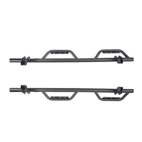 RODEO TRAIL Wrangler JL Steel Side Steps Slider Rails Running Boards ...